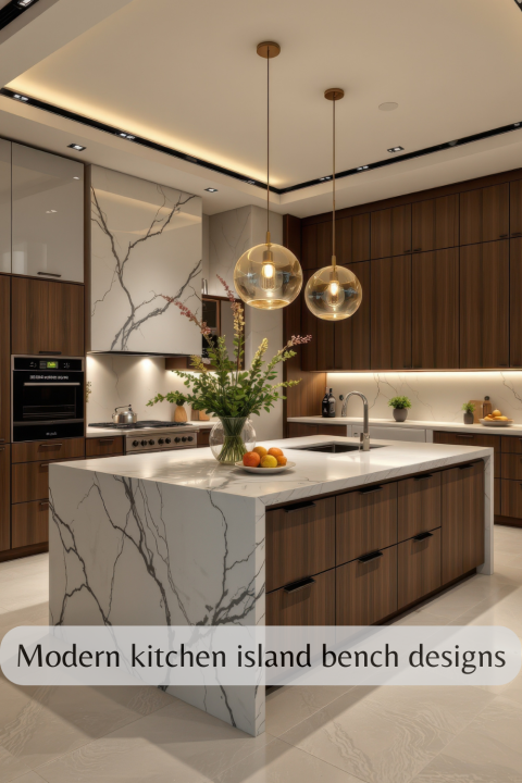 25 Modern Kitchen Island Bench Designs for Style & Functionality ...